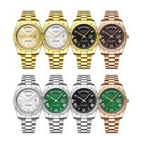 China Silver Quartz Men’s Watch with Gold Case – Waterproof Stainless Steel OEM Supplier for sale