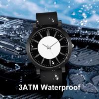 China Simple Black Waterproof Men's Quartz Watch for sale
