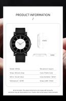 China Simple Black Waterproof Men's Quartz Watch for sale