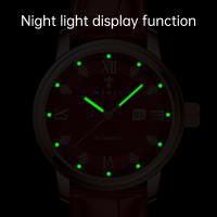 China Women's Waterproof Automatic Mechanical Watch – Multiple Strap Colors Available | Custom Logo Supported for sale