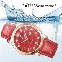 China Women's Waterproof Automatic Mechanical Watch – Multiple Strap Colors Available | Custom Logo Supported for sale