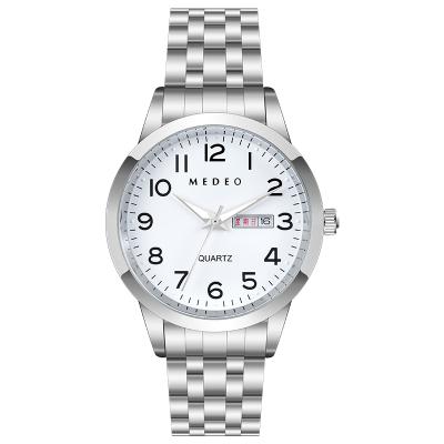 China Silver Stainless Steel Quartz Watch With Japanese Movement for sale