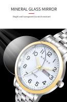 China Silver Stainless Steel Quartz Watch With Japanese Movement for sale