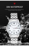 China Silver Stainless Steel Quartz Watch With Japanese Movement for sale