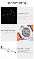 China Luminous Openwork Mechanical Watch for sale