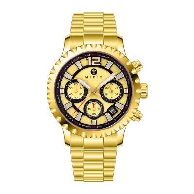 China Business Gold/silver Quartz Watch · OEM/ODM | 5ATM Water Resistant for sale