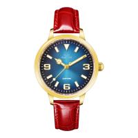 China Sapphire Crystal Watch-Bright Red Alligator Leather Strap for sale