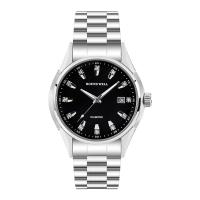 China Sled Streamlined Black Dial Mechanical Watch for sale