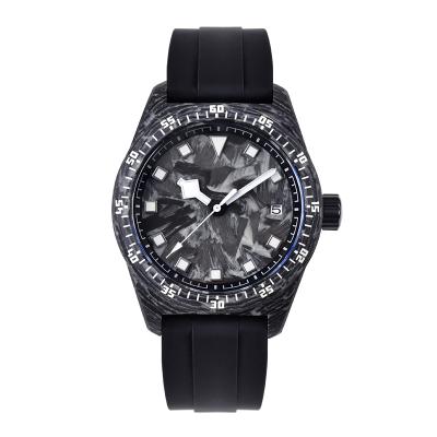 China SHX Carbon Fibre Mechanical Watch Manufacturer Cyberpunk Design Automatic OEM Wristwatch for sale