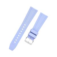China Fluoroelastomer Quick-Release Watch Strap | Waterproof Sport Band with 304 Steel Buckle for sale