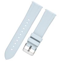 China Premium 22mm Fluororubber (FKM) Watch Strap – Waterproof & Soft for sale