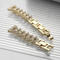 China The 'Luxe Chevron' Diamond-Studded Alloy Watch Band for sale