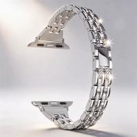 China The Lumina Mosaic™: Tapered Jewelry-Link Alloy Bracelet For Smartwatches for sale