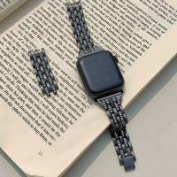 China The Lumina Mosaic™: Tapered Jewelry-Link Alloy Bracelet For Smartwatches for sale