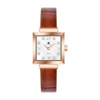 China Aurelia Prism Square Leather Quartz Women Watch for sale