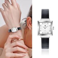 China Aurelia Prism Square Leather Quartz Women Watch for sale