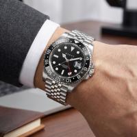 China Vanguard Meridian GMT: 40mm Luxury Mechanical Steel Watch for sale