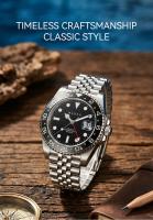China Vanguard Meridian GMT: 40mm Luxury Mechanical Steel Watch for sale