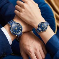 China Celastine Blue — Sapphire Ceramic Couple Watch Set for sale