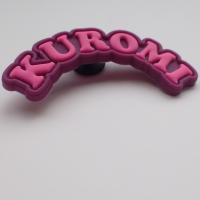 China Slippers Silicone Badge PVC Rubber Patch Using Buckle On Technics for sale