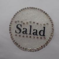 China Custom Diamond Iron On Clothing Embroidery Patches Fashion 3D Large Logo for sale