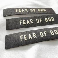 China Microfiber Printed Raised Silicone Logo Patch For Clothing Brand Tags for sale