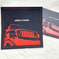 China Polyester Woven Label - Custom Size, Full Color (Apparel Branding) for sale