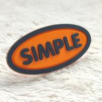 China Custom Soft Silicone Rubber Clothing Labels with Non Slip Features Rich Color Options and Eco Friendly Non Toxic PVC Material for sale