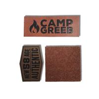 China Personalized Custom Embossed Leather Patches With Logo Image Or Text for sale