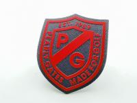 China 3D Embossed Logos Custom Silicone Heat Transfer Labels For Clothing for sale