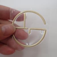 China Custom Logo 3D Shiny Gold Silver PVC Silicone Heat Transfer Labels for Garment and Bags for sale