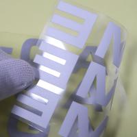 China Custom Silver Reflective In the Dark Ink Heat Transfer Label Garment Press 3D Printing Label Heat Transfer for Garment PET Label for sale