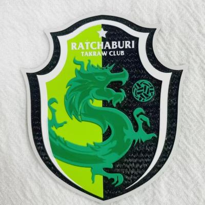 China Custom Rectangle Silicone Heat Transfer Label for Multiple Usage with 3D Embossed Design for sale