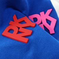 China Custom Washable 3D Silicone Labels with Loop Fold for Bags Garment Shoes and Textiles for sale