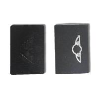 China Black Sliver Clothes PU Leather Label Custom Jeans Metal Logos Sewing Label Patches for Handbag Garment Metal Labels Free Sample for sale