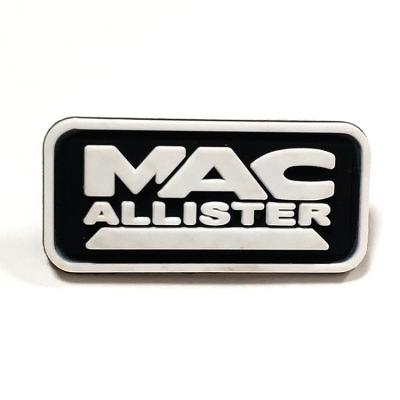 China Custom Applique Sew-On PVC 3D Textured Badges for Clothing Shirts Woven Plastic Patches with Vinyl Logo and Nickel-Free Finish for sale
