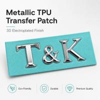 China Custom TPU Heat Transfer Label 3D Transfer Patches Waterproof Metal Badges Suitable for Clothes Bags Shoes Durable Easy to Apply for sale