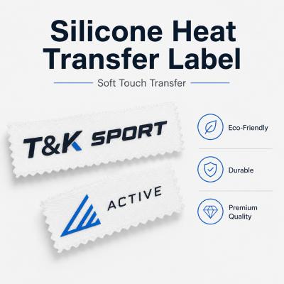 China Custom Silicone Heat Transfer Label Manufacturer for Apparel Brands for sale