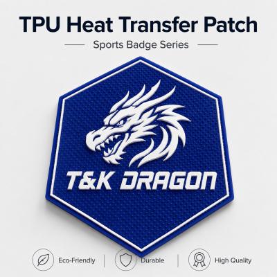 China Custom TPU Heat Transfer Label Featuring 3D Soft Raised Effects Eco Friendly Material Suitable for Clothing Logo Hats Bags for sale