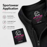 China Custom Printed Clothing Label with Logo for Sportswear Brand for sale