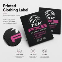 China Custom Printed Clothing Label with Logo for Sportswear Brand for sale