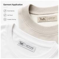 China Custom Woven Laser-Cut Labels for Clothing Apparel Sportswear Hats Bags and Brand Identification with Clean Edge Soft Handfeel and Durable Finish for sale