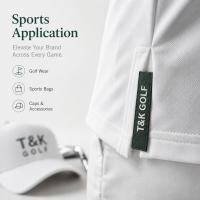 China Custom Woven Tape Labels for Golf Apparel Hats Bags and Premium Brand Identification for sale