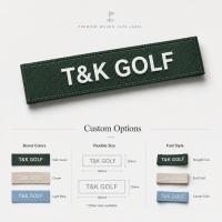 China Custom Woven Tape Labels for Golf Apparel Hats Bags and Premium Brand Identification for sale