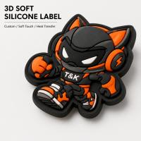 China Custom Cute Cartoon Character Rubber PVC Patch Soft Mold Injection for sale