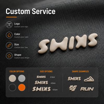 China Customizable Silicone Heat Transfer Labels for Apparel Providing Long Lasting Branding Resistant to Multiple Washings for sale
