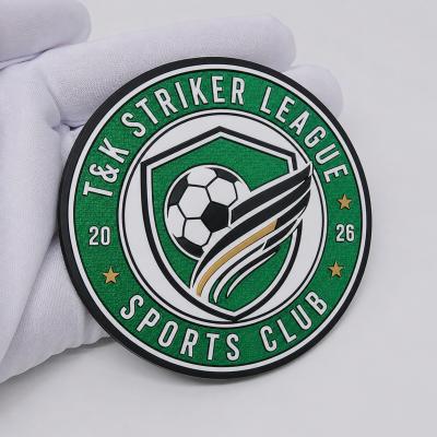 China Custom Football Club TPU Badges 3D Logo Patches with Customized Shape Eco-Friendly Waterproof for Sportswear for sale