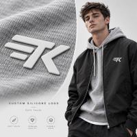 China Custom 3D Silicone Heat Transfer Logo Labels for Streetwear Jackets and Fashion Brands for sale