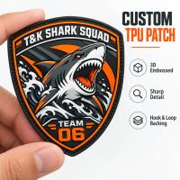 China Custom 3D Raised Logo PVC Patches with Washable Screen Printing Labels for Clothing for sale