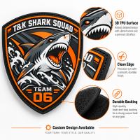 China Custom 3D Raised Logo PVC Patches with Washable Screen Printing Labels for Clothing for sale